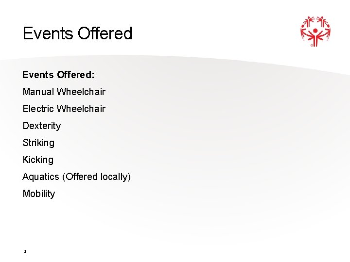 Motor Activities Training Program Name 1 The Basics