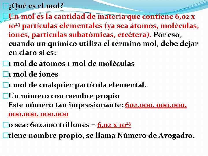 TEMA 3 MOLECULAS ATOMOS Y MOLES ATOMO Es