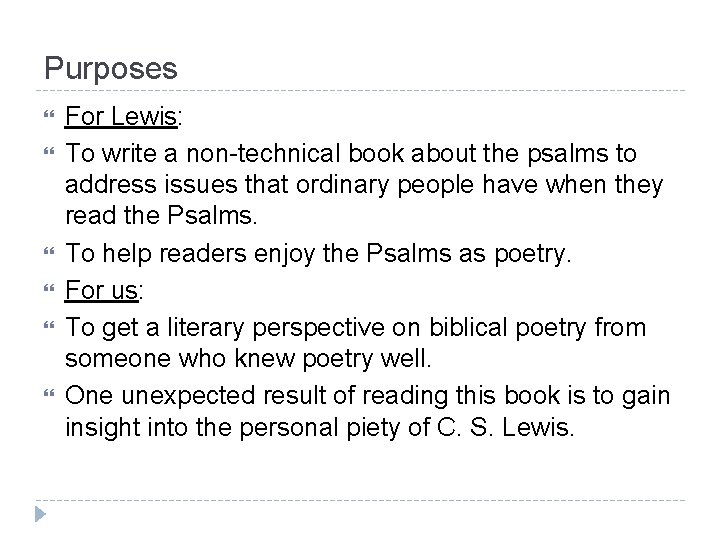 Reflections on the Psalms By C S Lewis