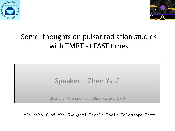 Some thoughts on pulsar radiation studies with TMRT