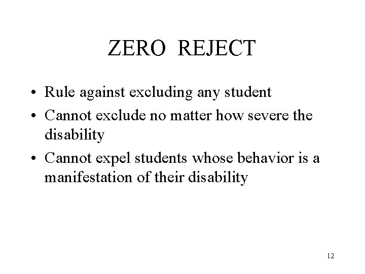 INTRODUCTION TO SPECIAL EDUCATION AND THE SIX PRINCIPLES