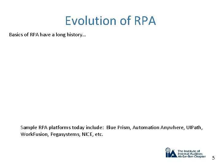 Robotics Process Automation RPA Not Your Average Macro