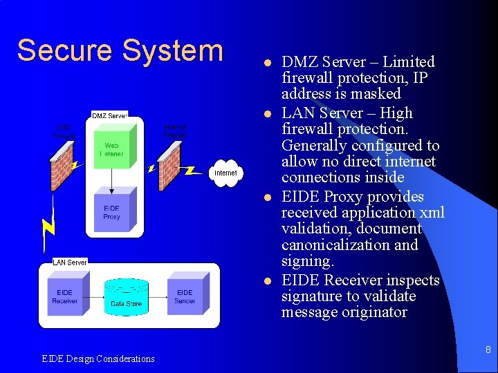 EIDE Design Considerations Brian Wright Portland General Electric
