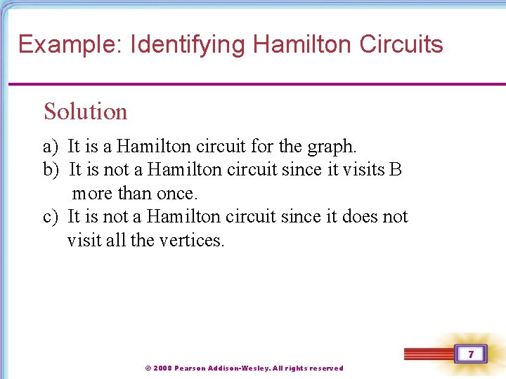 Chapter 15 Graph Theory 2008 Pearson AddisonWesley All