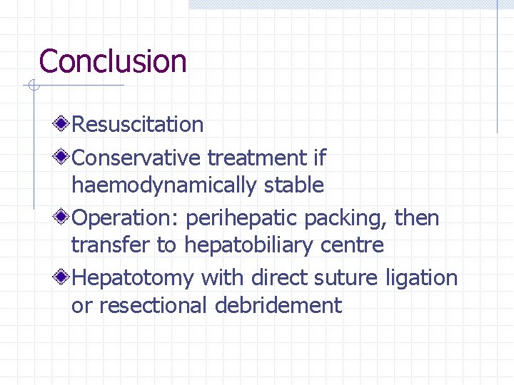 Management of Liver Trauma Joint Hospital Surgical Grand