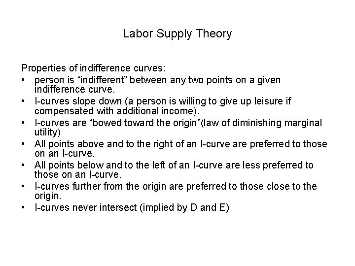 CH 6 SUPPLY OF LABOR TO THE ECONOMY