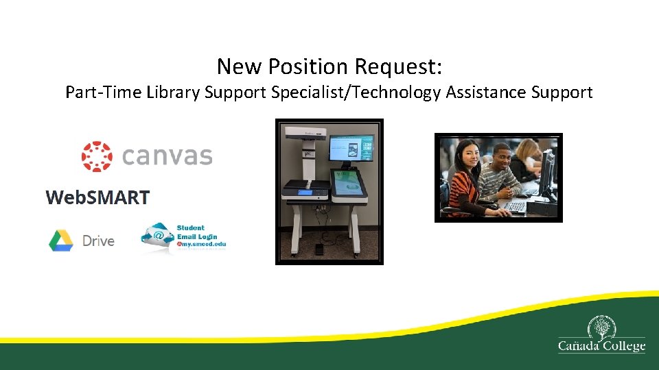 New Position Request PartTime Library Support SpecialistTechnology ...
