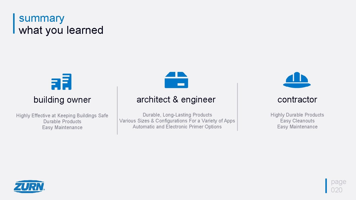 Zurn Traps Primers Overview July 25 2019 agenda