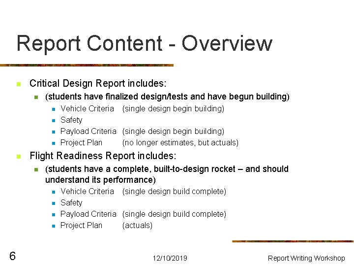 2020 First Nations Launch Report Writing Virtual Workshop