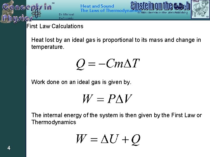 Heat and Sound The Laws of Thermodynamics Work