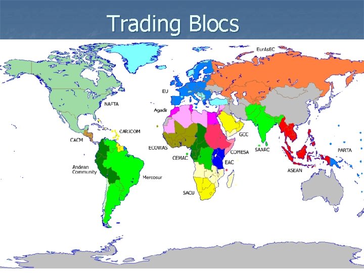 International Organizations Supranational Political Bodies n n Associations