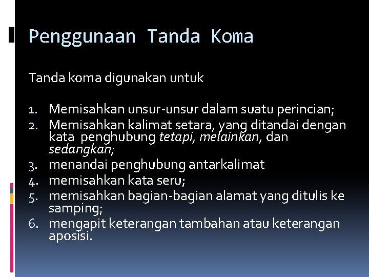 EJAAN Ejaan kaidah bahasa yang mengatur penulisan huruf