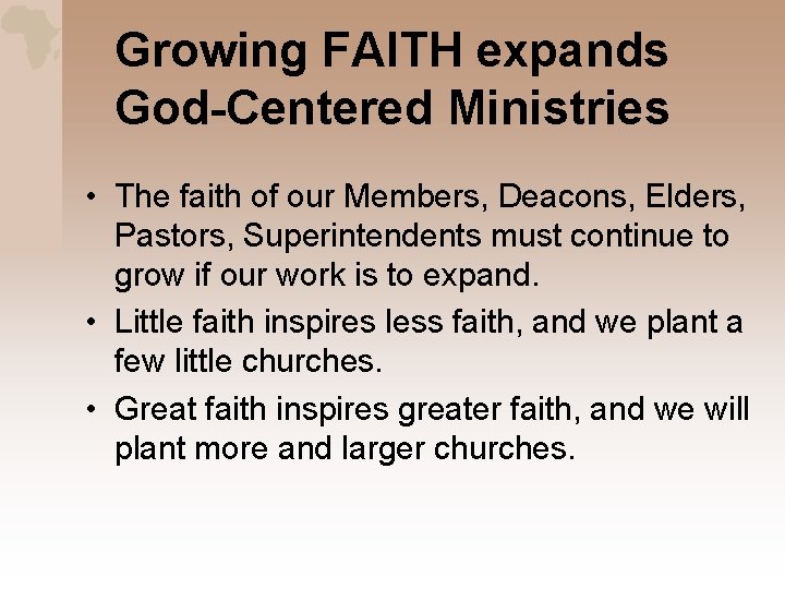 COMMUNITY CHURCH PLANTING FAITH Disciples multiplying disciples Pastors