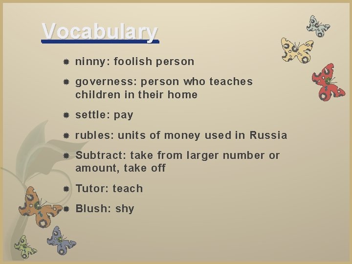 Title The ninny 7 oral Reproduction of stories