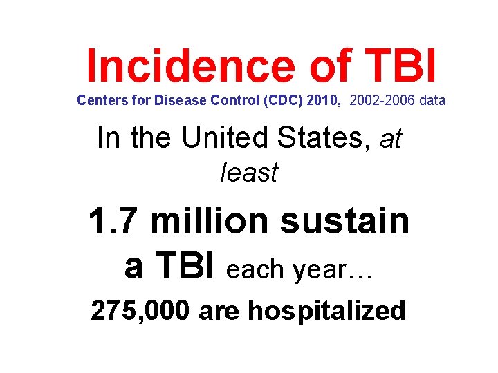 TBI Older Adults Special Considerations for Behavioral Health