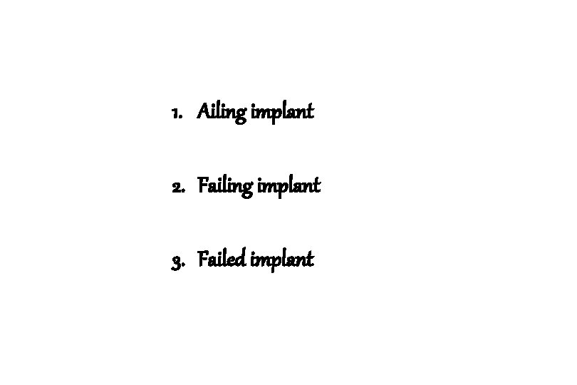 How to treat ailing and failing implants Roland