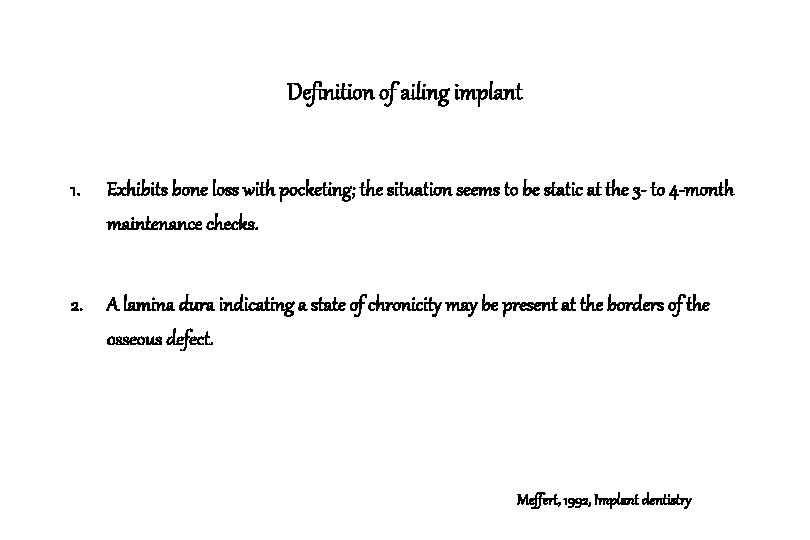 How to treat ailing and failing implants Roland