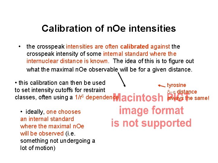 Solving NMR structures Part I Experimentally derived restraints