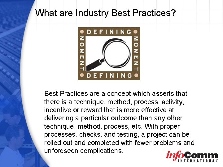 Point of View Best Practices and Industry Quality