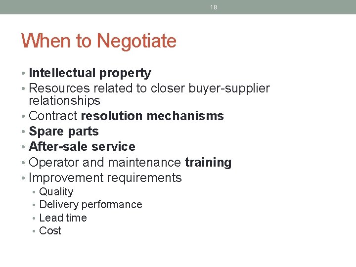 NEGOTIATION Global Procurement Perspective From Chapter 13 Chapter