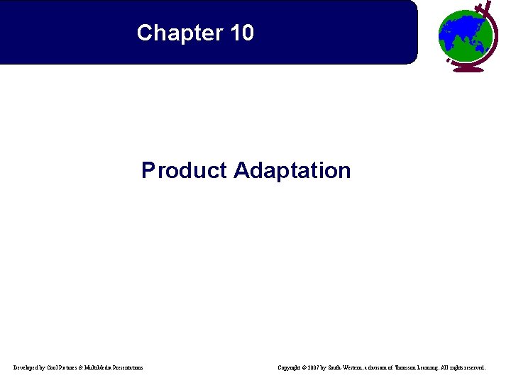 Chapter 10 Product Adaptation Developed by Cool Pictures