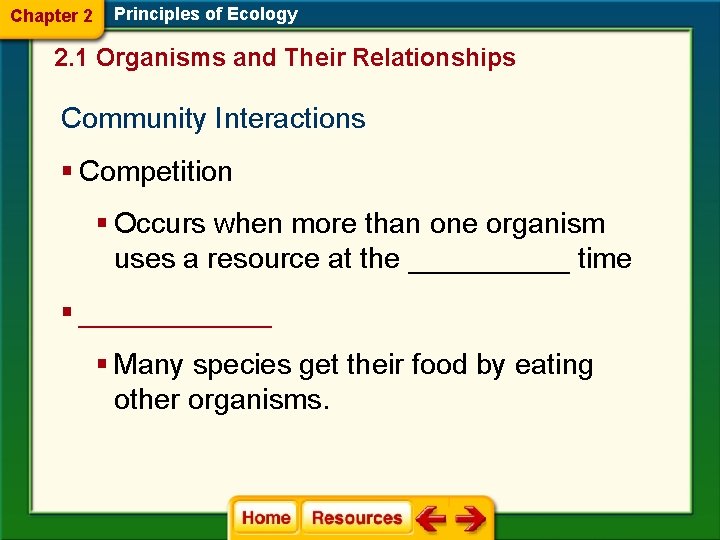Levels of Organization Relationships 2 1 State Standard