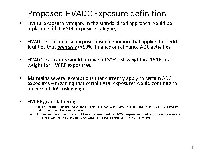 Banker Teleconference Proposed Simplifications to the Capital Rule