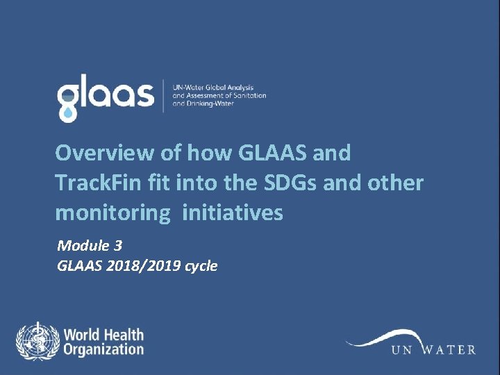 Overview of how GLAAS and Track Fin fit