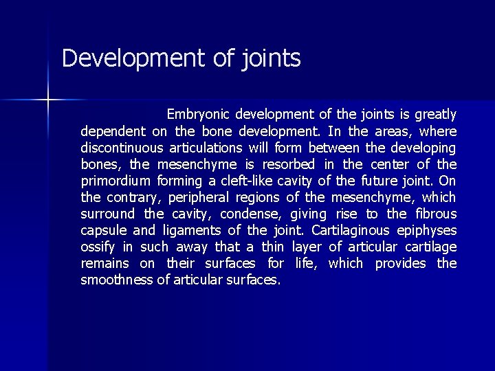 Department of Human Anatomy KNMU ARTICULAR SYSTEM GENERAL