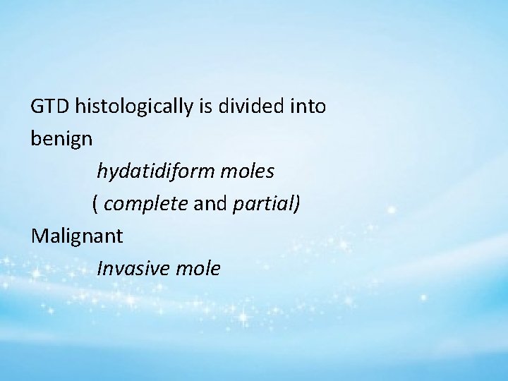 Gestational Trophoblastic Neoplasia GTN Zohreh Yousefi Professor of