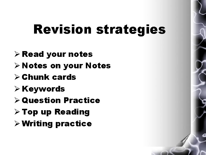 Revision essentials 12 th June Plan your Revision