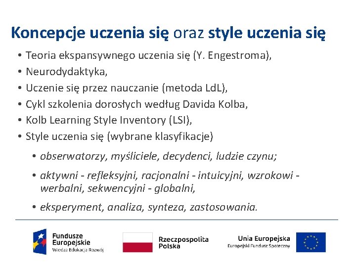 Modu III Proces uczenia si i jego uwarunkowania