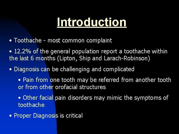 Endodontic Pain or TMD Differential Diagnosis Gary D