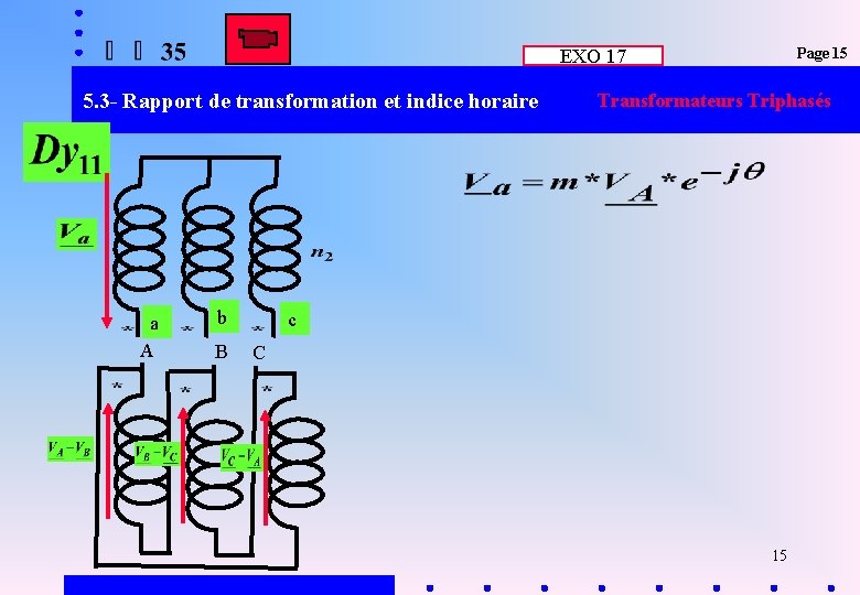COURS 05 Page 14 Chapitre 5 Transformateurs Triphass