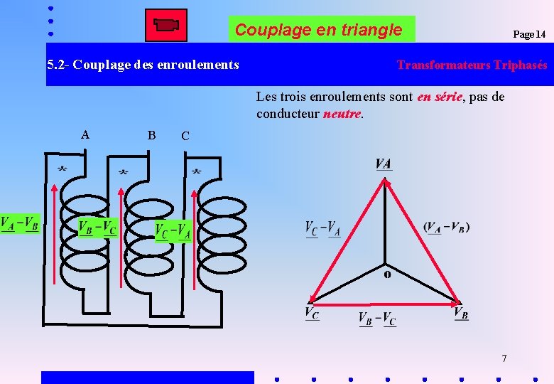 COURS 05 Page 14 Chapitre 5 Transformateurs Triphass