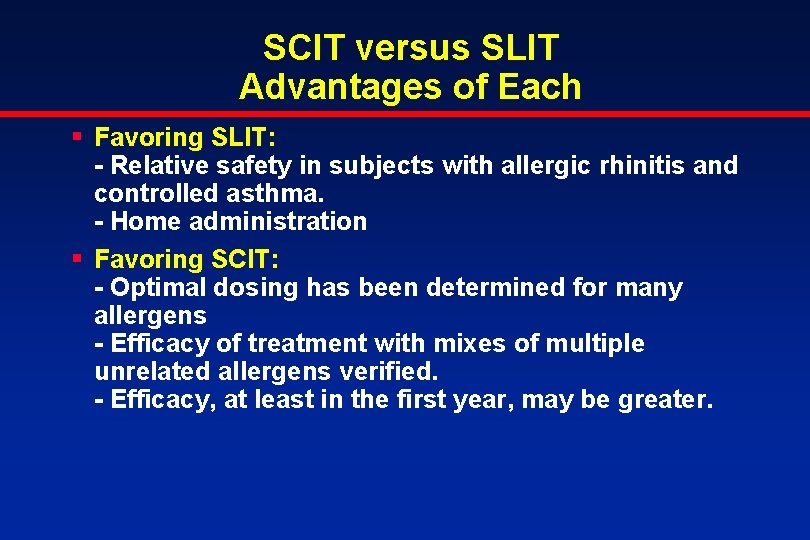 Which Patients for Subcutaneous Immunotherapy Harold S Nelson