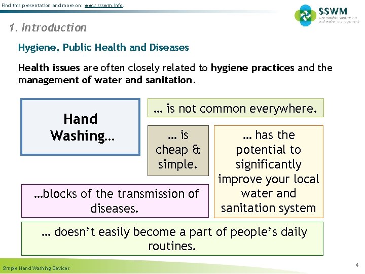 Simple Hand Washing Devices Marco Bruni seecon international