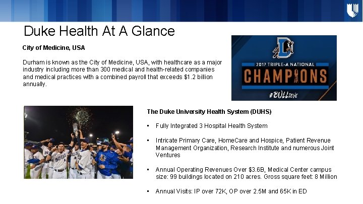 Lean Six Sigma Duke Health Case Study NCHFMA