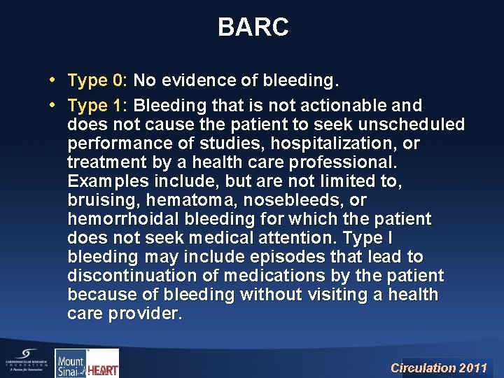 Importance of Bleeding in Patients with Cardiovascular Disease