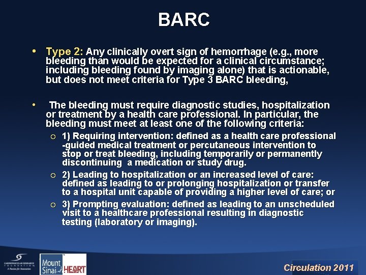 Importance of Bleeding in Patients with Cardiovascular Disease