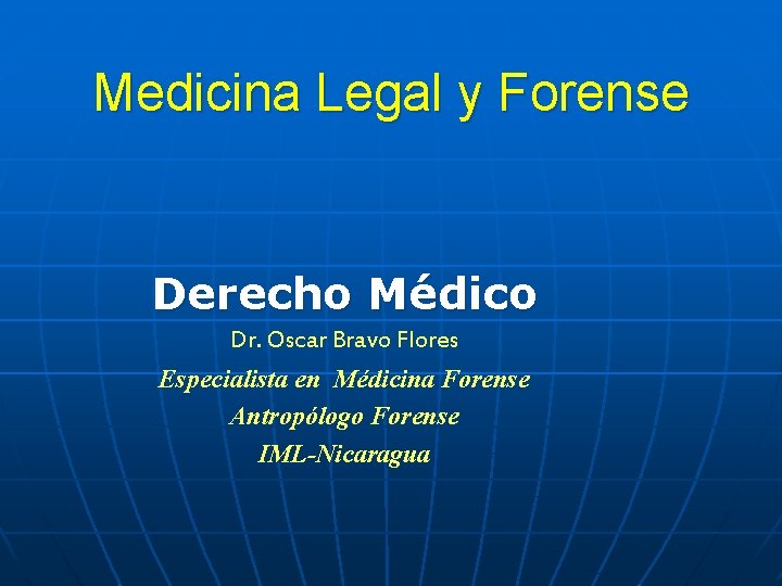 Medicina Legal y Forense Derecho Mdico Dr Oscar