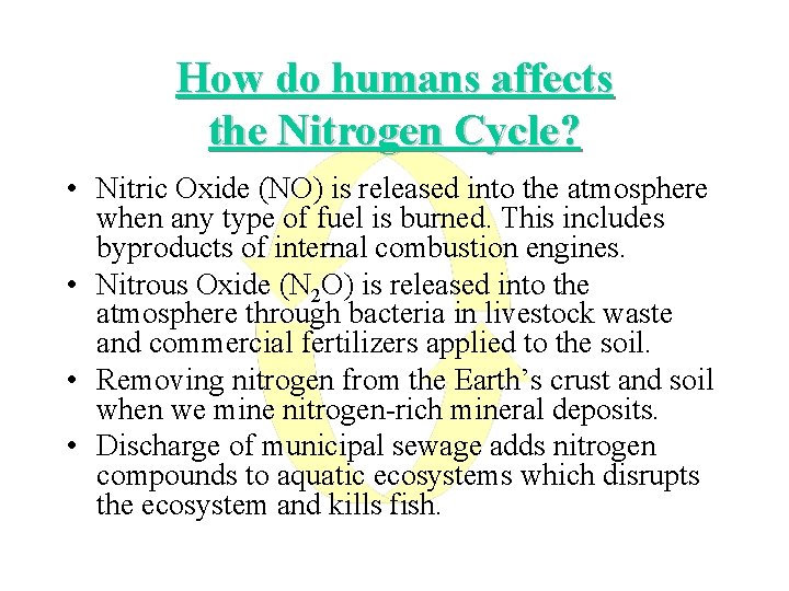 The Biogeochemical Cycles Nitrogen Cycle Biology I Ecology
