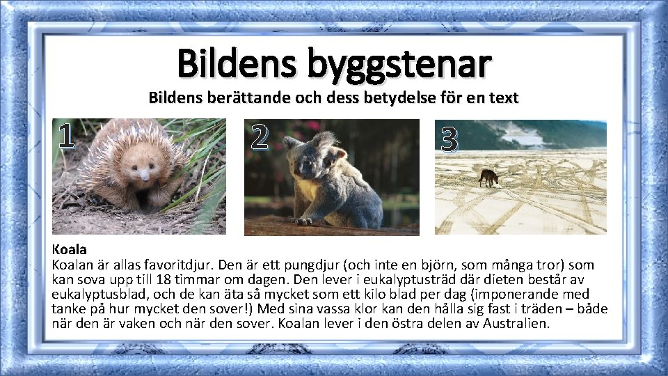 Bildens Byggstenar Bild VT 2018 Klass 3 B