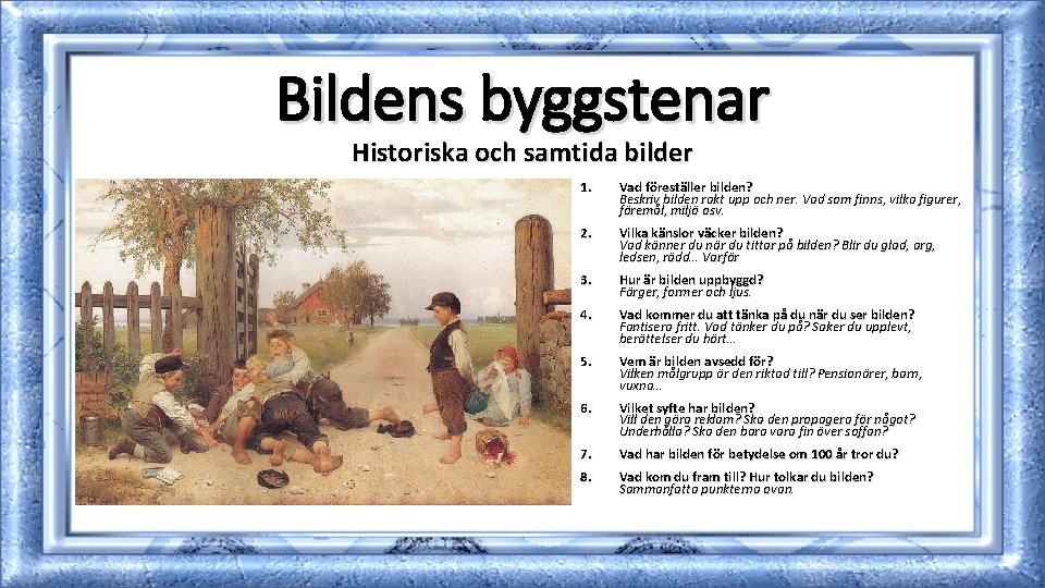 Bildens Byggstenar Bild VT 2018 Klass 3 B