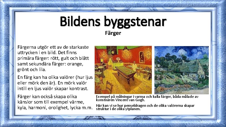 Bildens Byggstenar Bild VT 2018 Klass 3 B