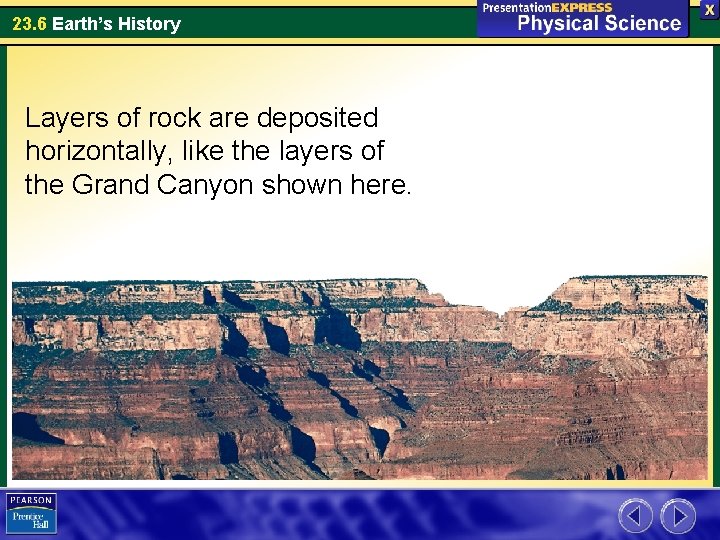 23 6 Earths History Layers of rock are