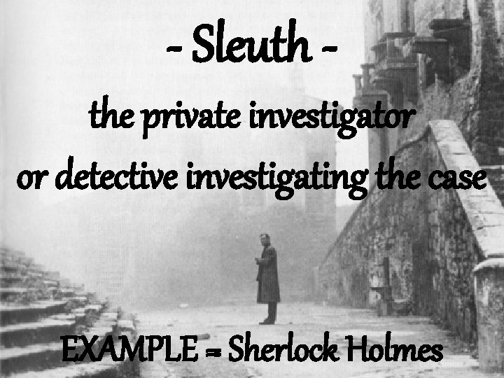 Mystery Genre Elements of a Mystery A Crime