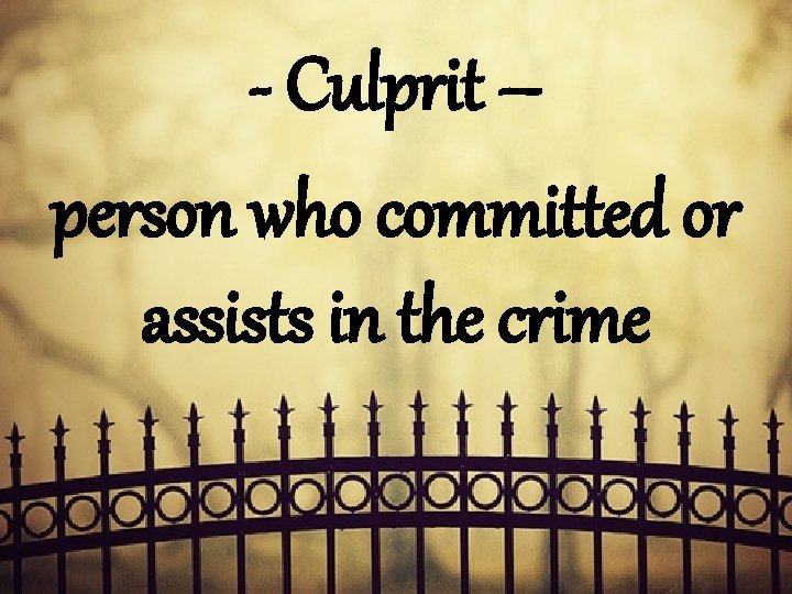 Mystery Genre Elements of a Mystery A Crime