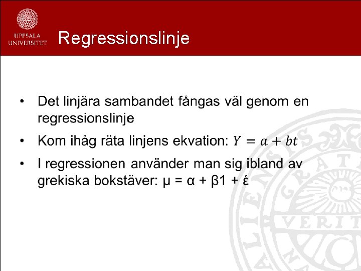 Relation mellan variabler samvariation korrelation regression Frelsning ...