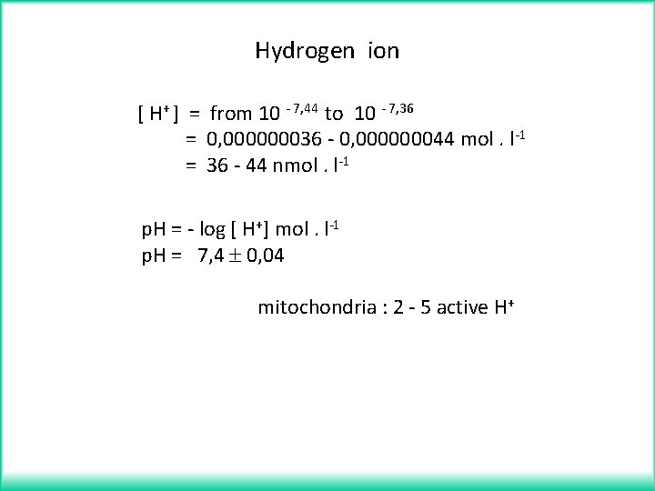 ACID BASE DISORDERS M Tatr H affects structure